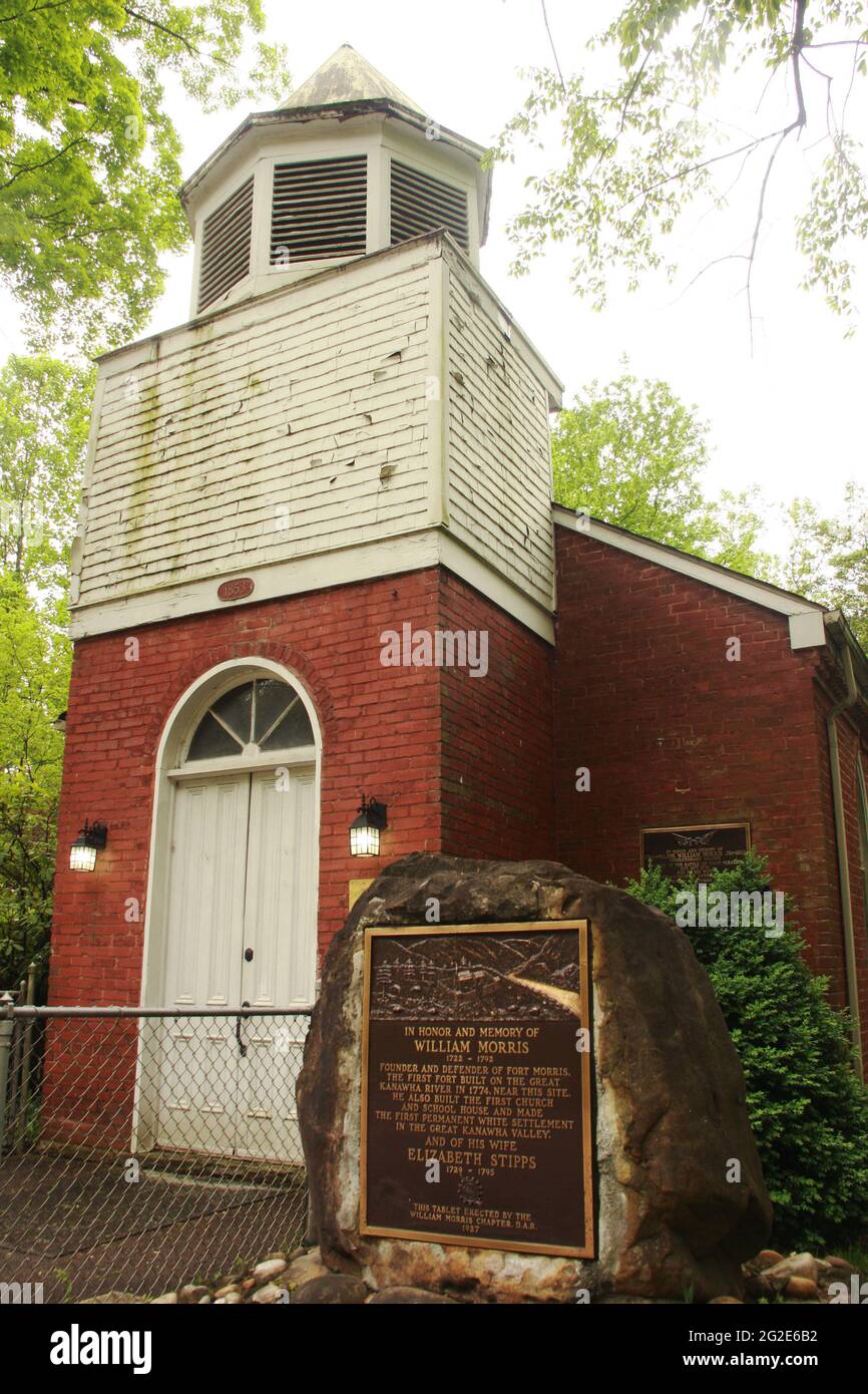 Front view of the 19th century Virginia's Chapel, WV, USA Stock Photo ...