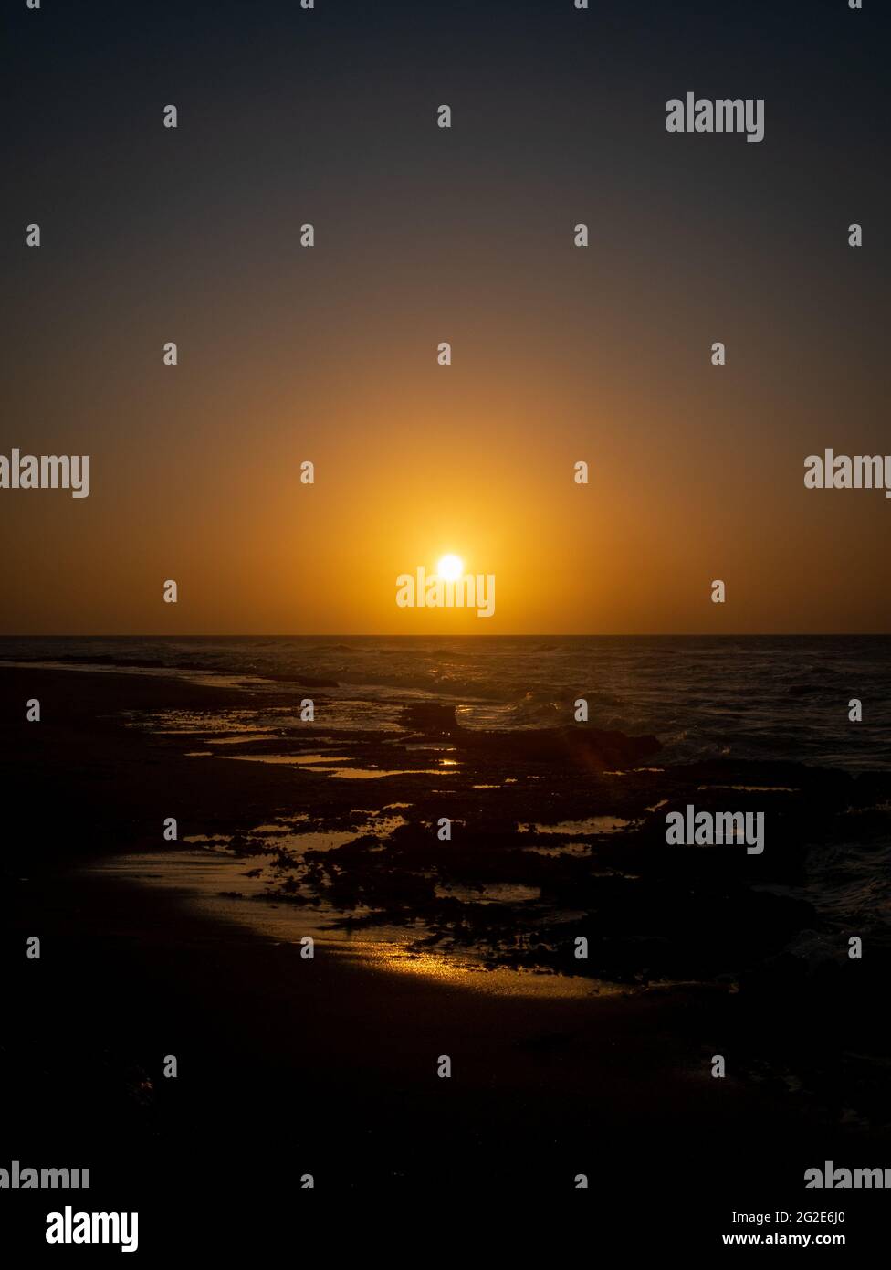 Sunset on the Beach Near Punta Gallinas Lighthouse, the Northernmost ...