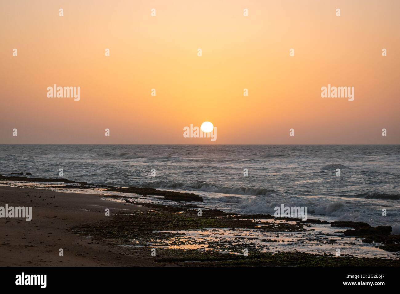 Sunset on the Beach Near Punta Gallinas Lighthouse, the Northernmost ...