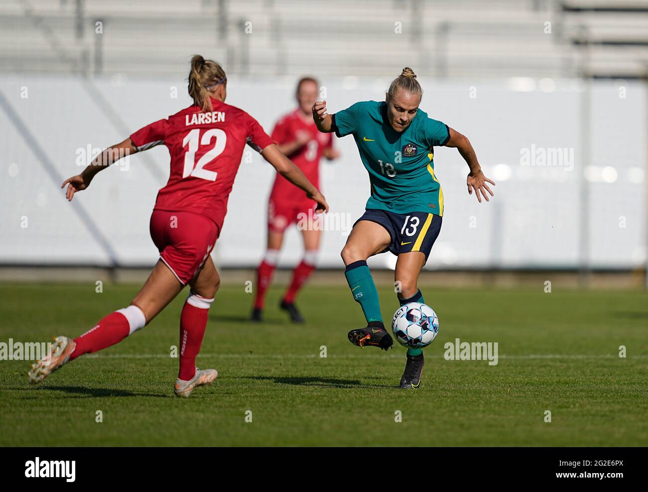 June 10, 2021: Australia's Tameka Yallop during Denmark against ...