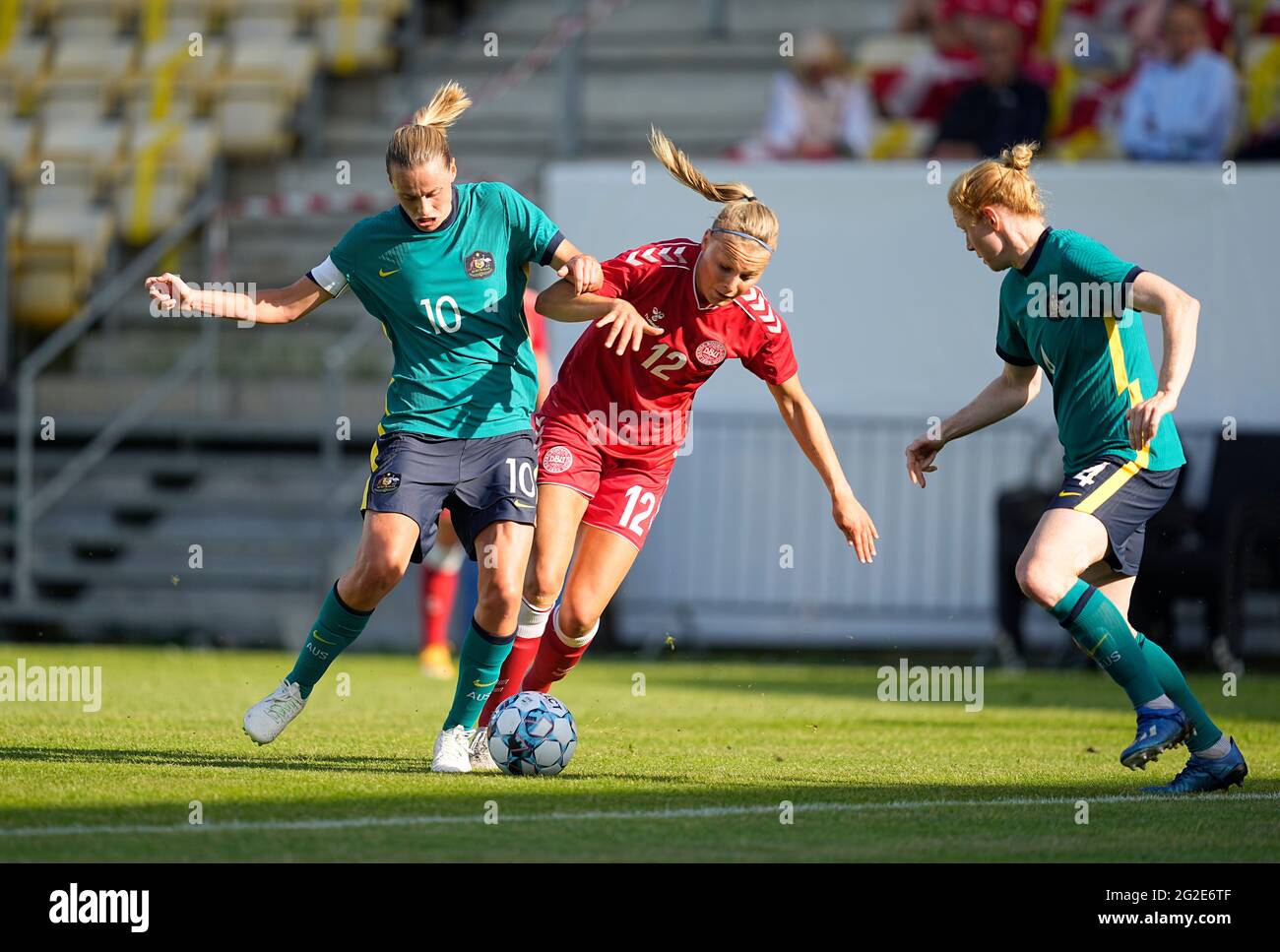 June 10, 2021: Denmark's Stine Larsen and Australia's Emily van Egmond ...