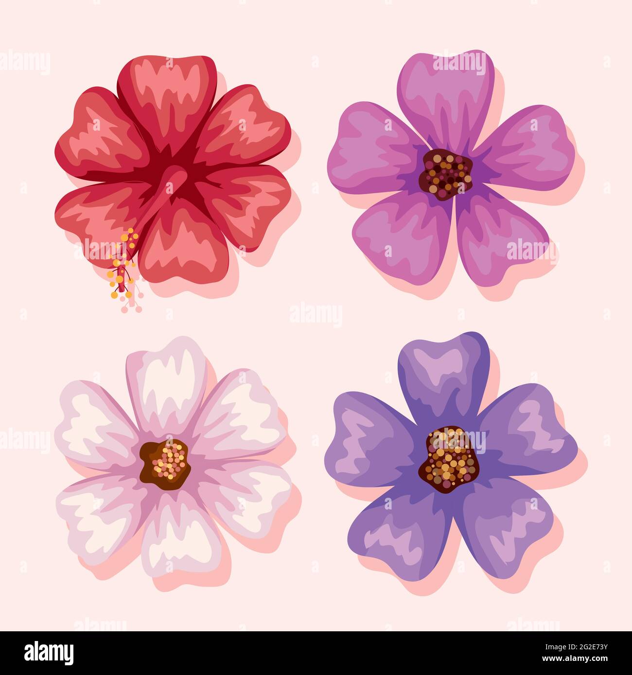 flowers symbol collection Stock Vector Image & Art - Alamy