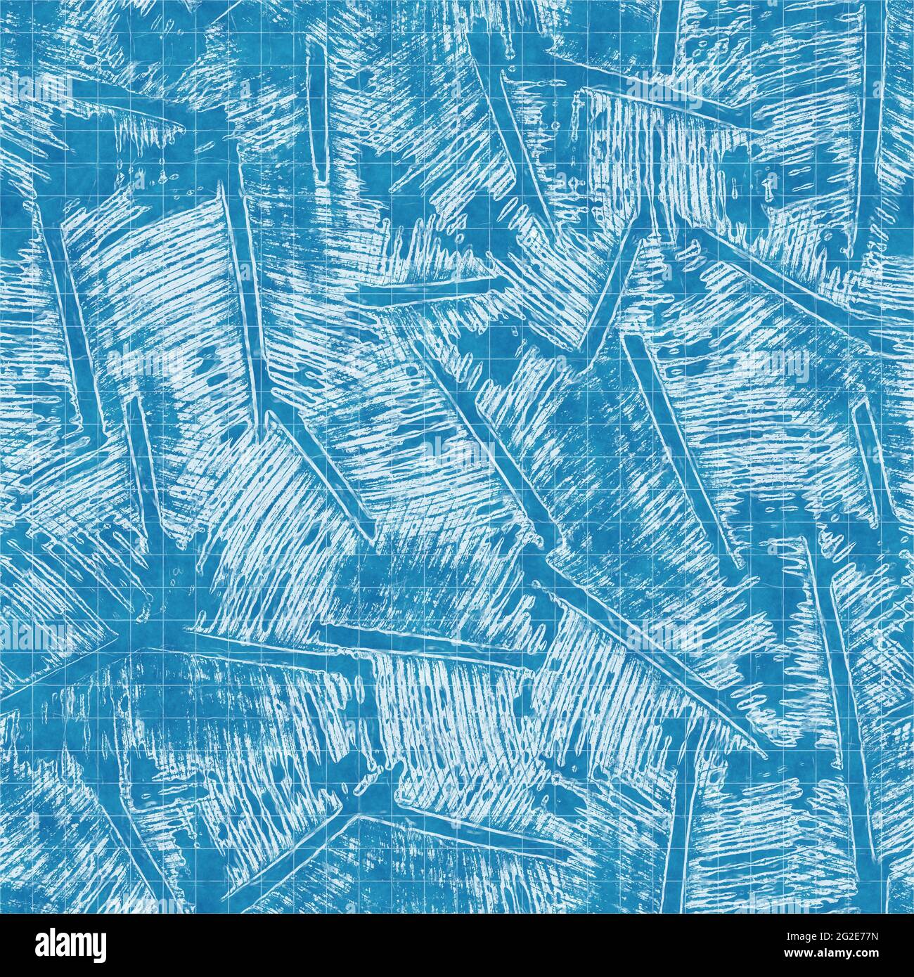 Seamless bright blue blueprint pattern for textile and print Stock ...