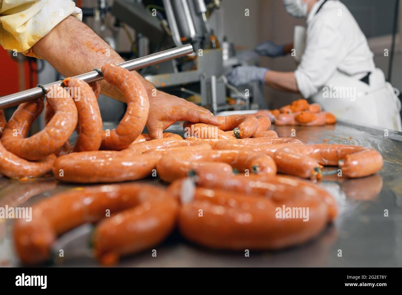 Meat production line hi-res stock photography and images - Alamy