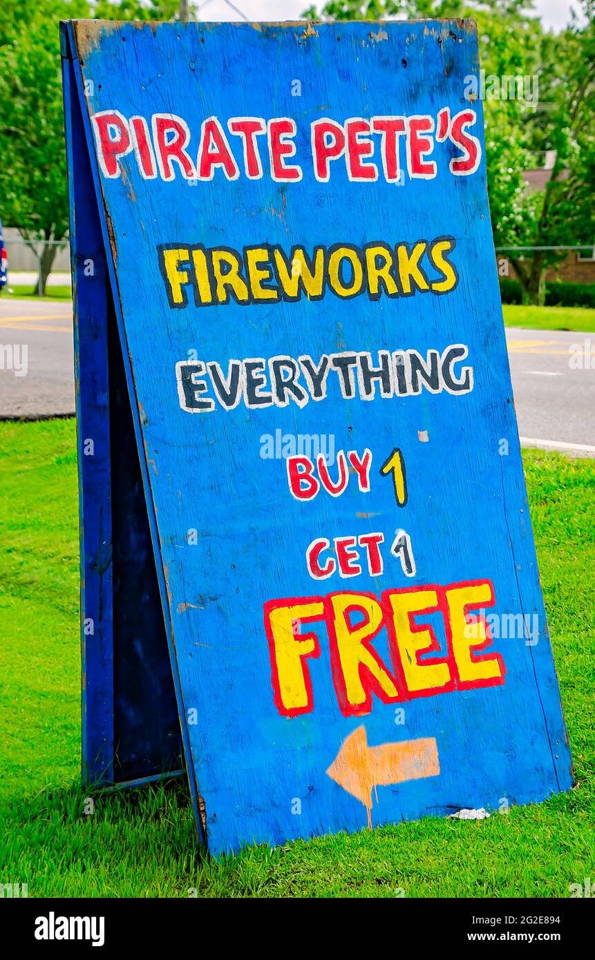 A fireworks stand for the fourth of july in hi-res stock photography ...