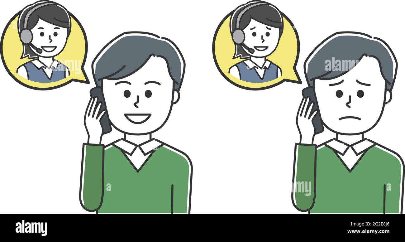 Set of man inquiring about something. Vector illustration isolated on ...