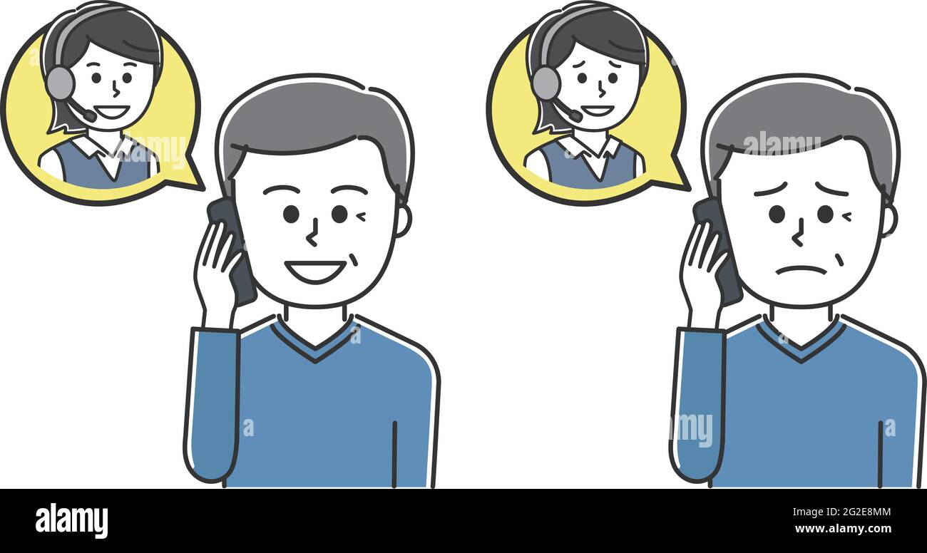 Set of man inquiring about something. Vector illustration isolated on ...