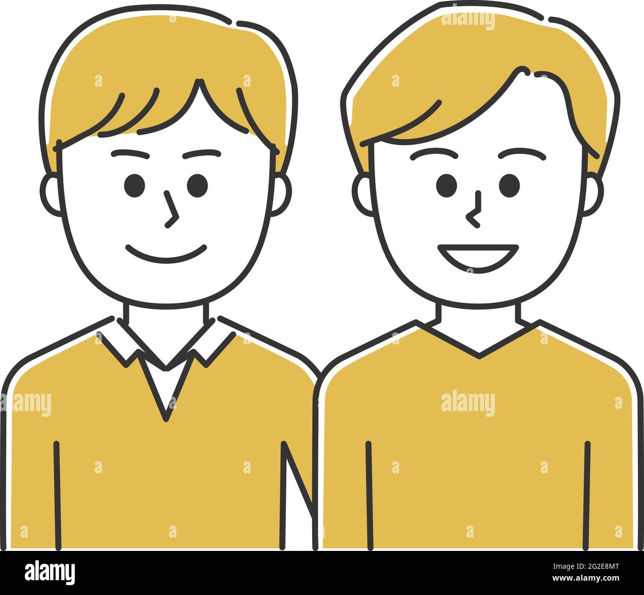 A loving LGBT couple. Vector illustration isolated on white background ...