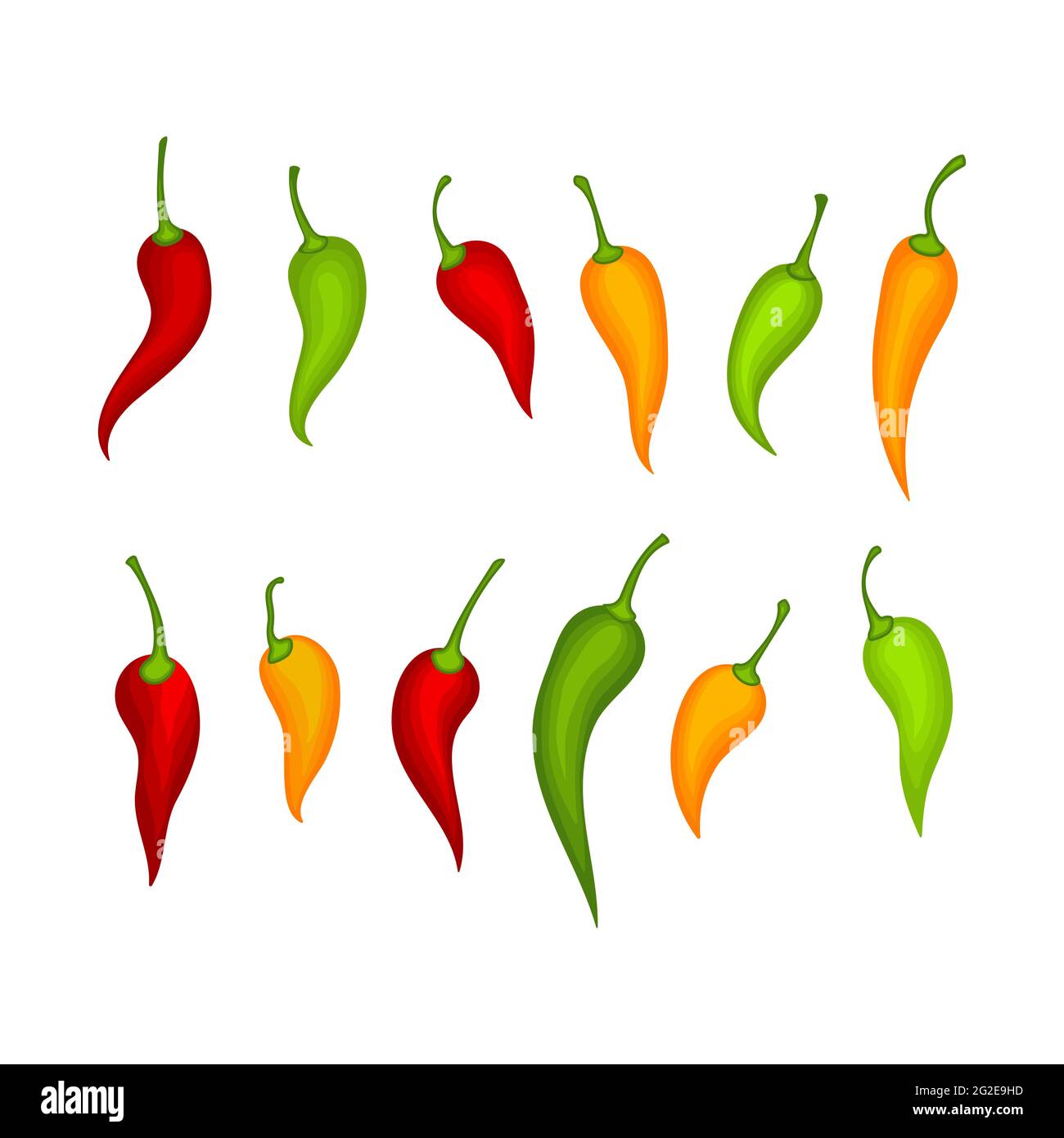 Red hot natural chili icon Template vector Illustration Stock Vector ...