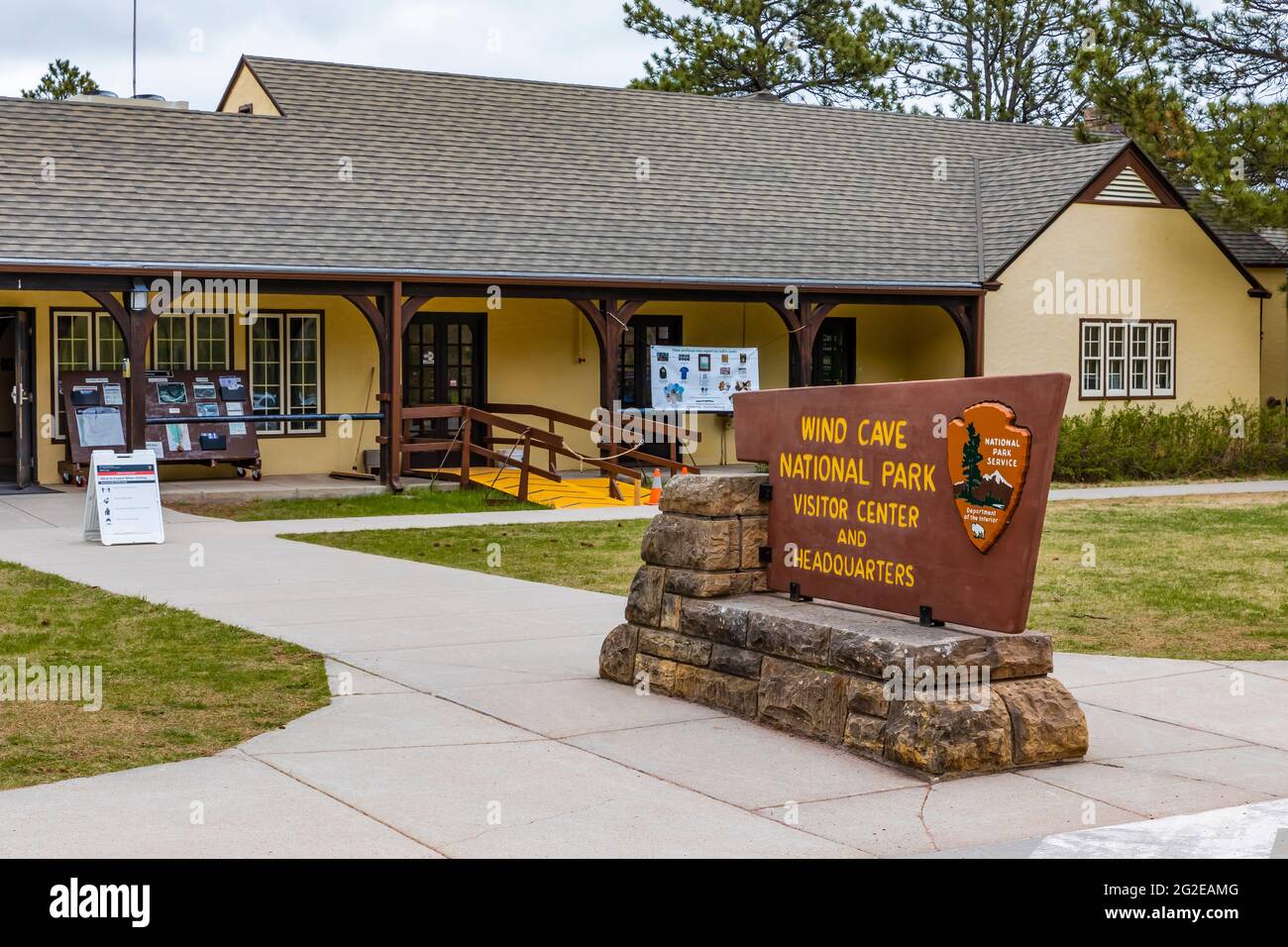 The Civilian Conservation Corps built structures, including the visitor ...