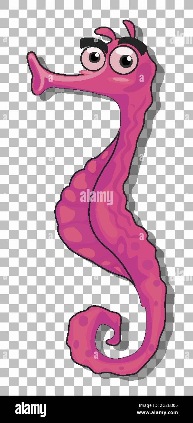 Pink Seahorse Clip Art