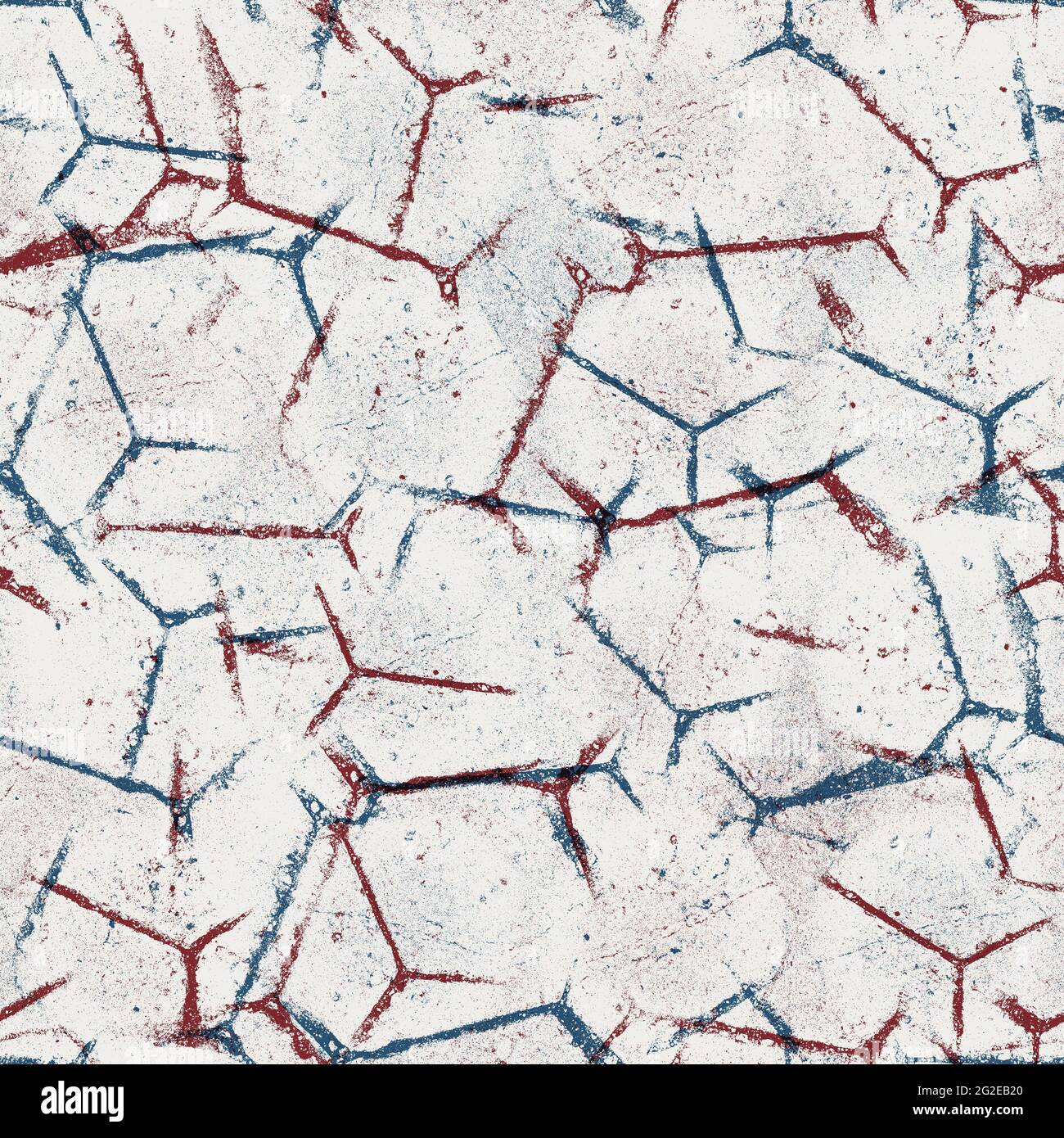 Seamless geo pattern in red blue black white Stock Photo - Alamy