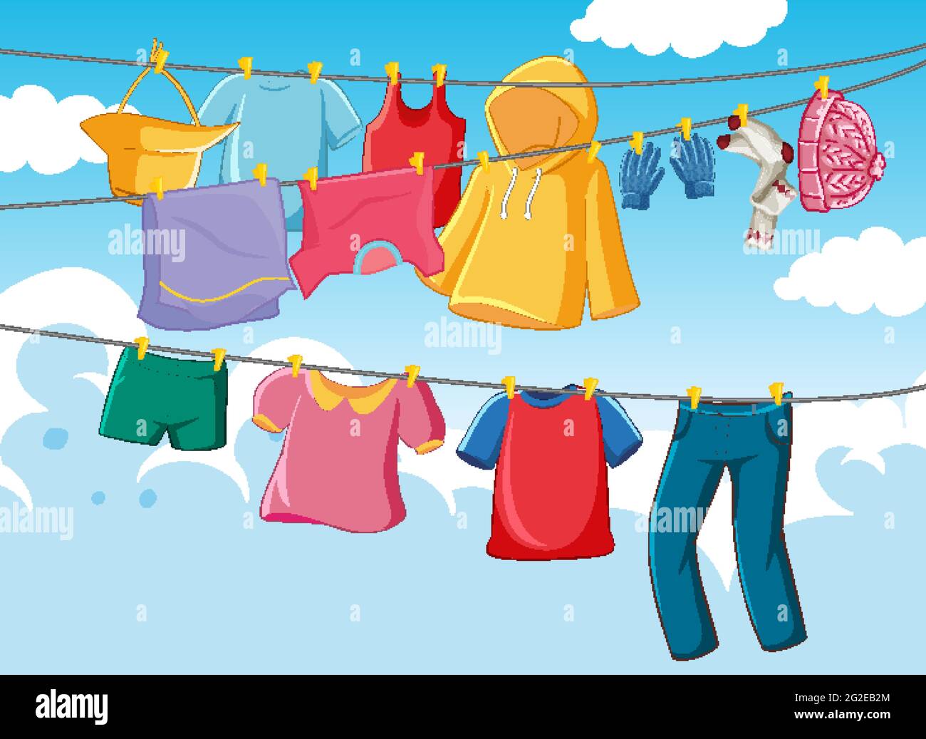 Outdoor drying Stock Vector Images - Alamy