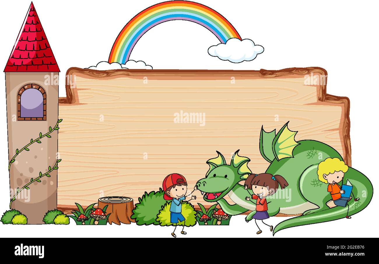 Fairy tale banner template illustration Stock Vector Image & Art - Alamy