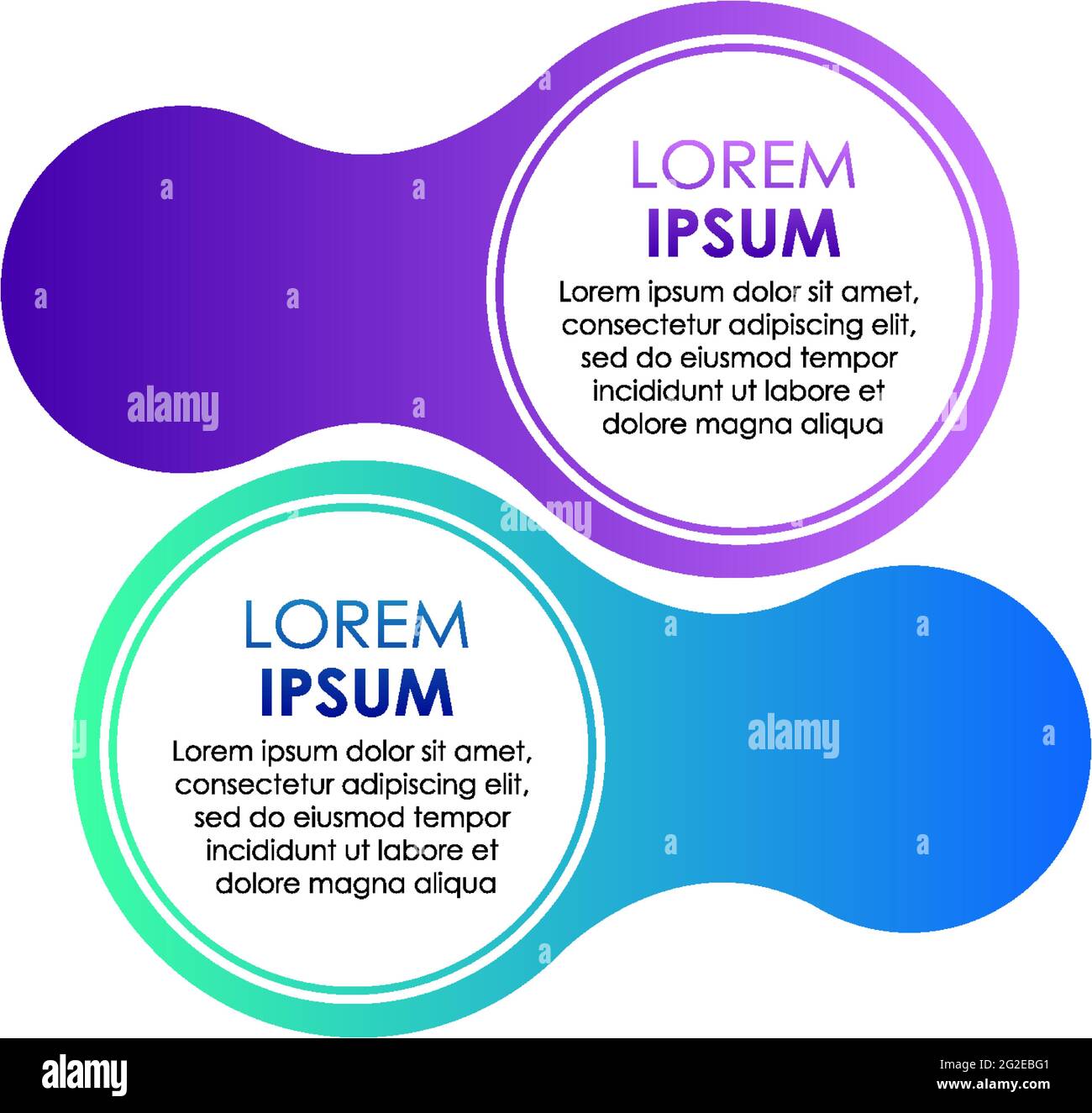 Set of different color gradient abstract banner template illustration ...