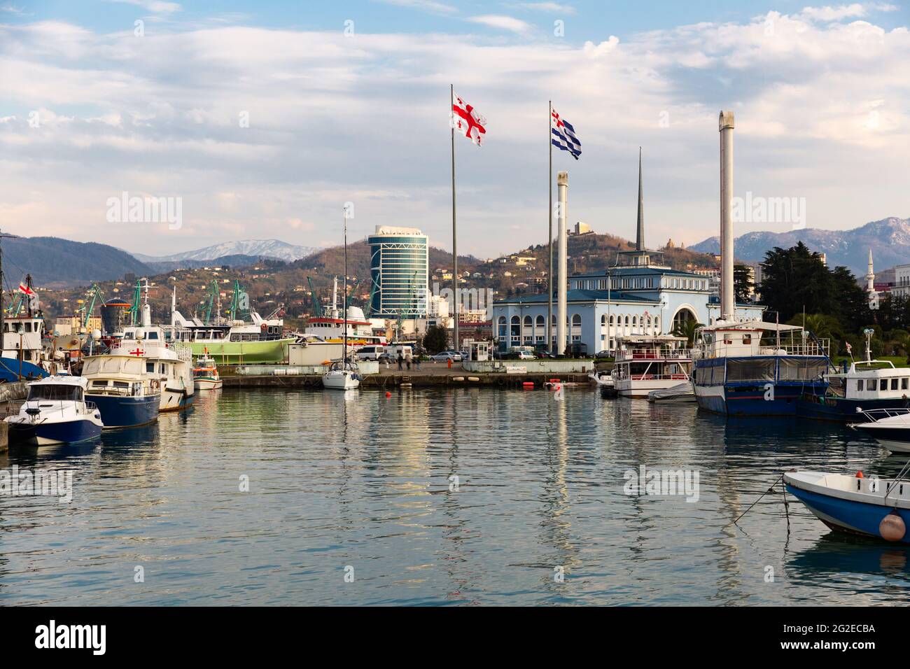 Batumi Sea Port, Black Sea coast, Georgia Stock Photo - Alamy
