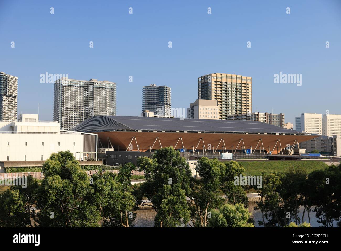 Tokyo, Japan. 10th June, 2021. A view of Ariake Coliseum, place of the ...