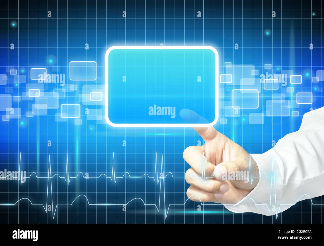 Modern medical label template background Stock Photo - Alamy