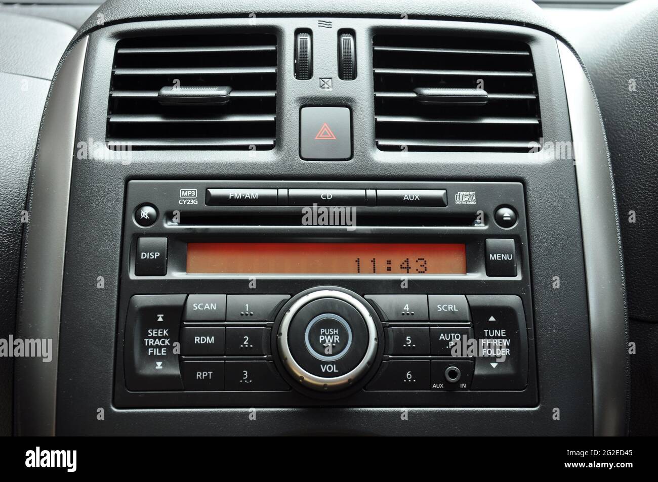 Car radio panel Stock Photo - Alamy
