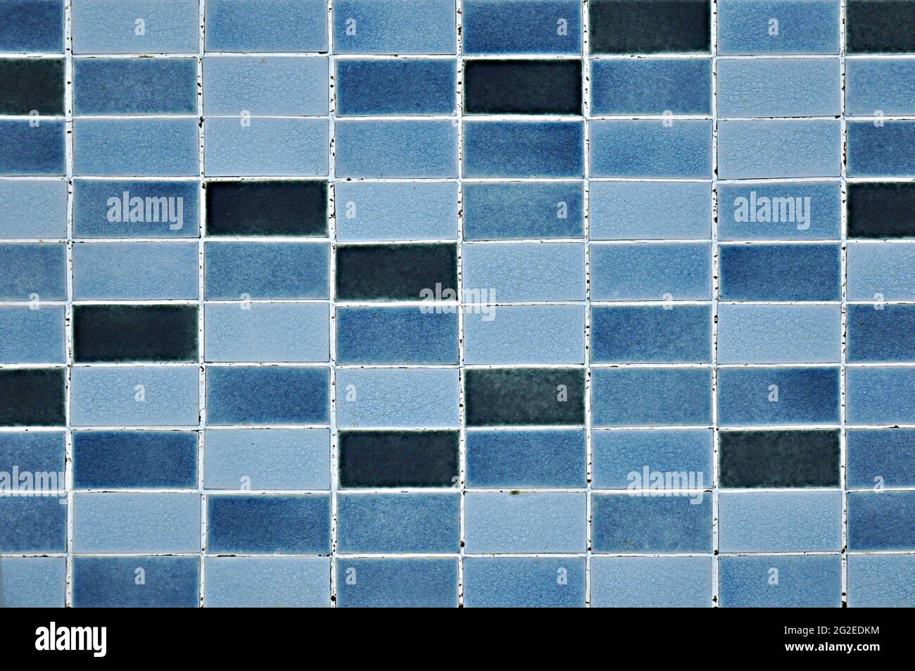 Blue tile wall texture background Stock Photo - Alamy