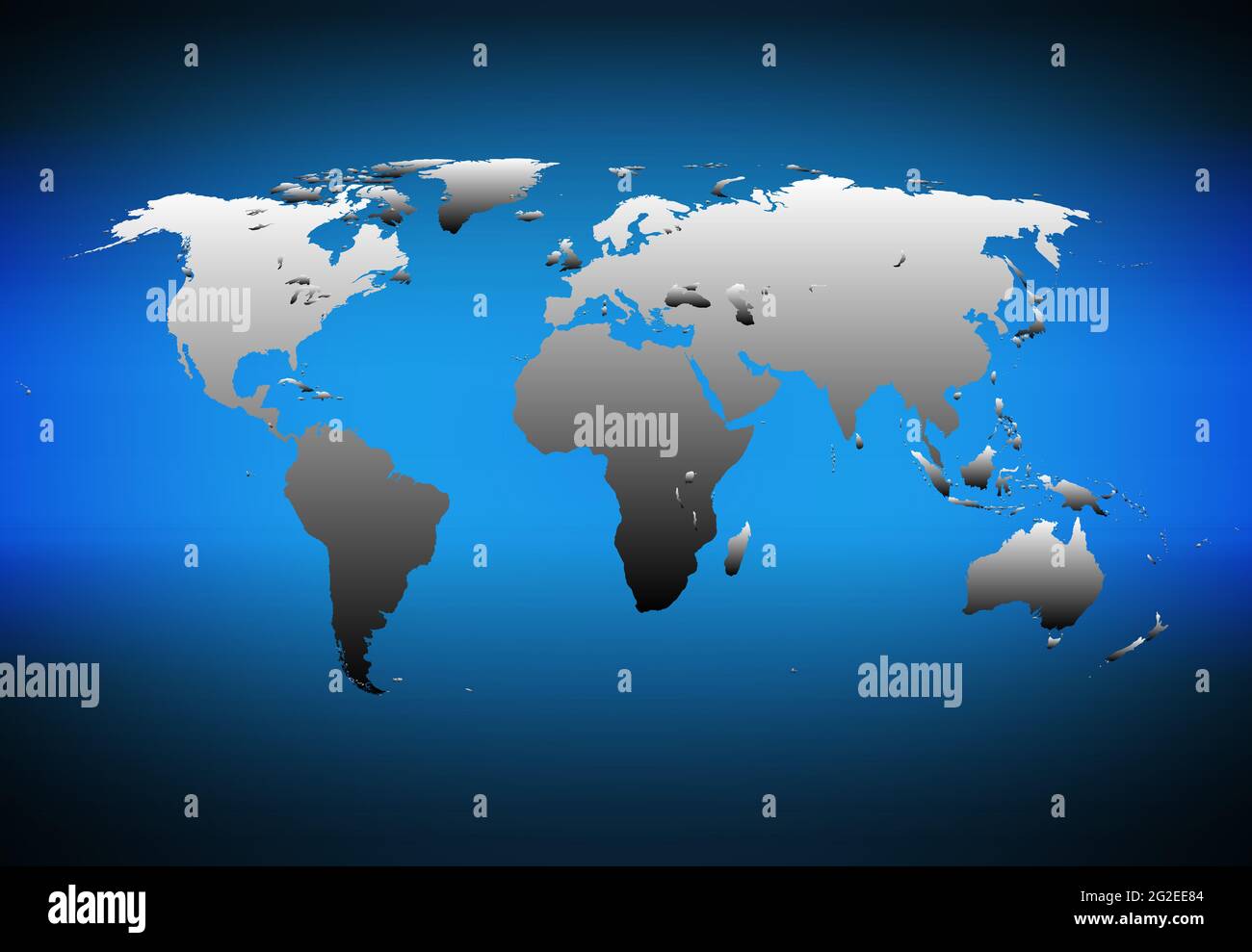 Flat Map Of The World 2017