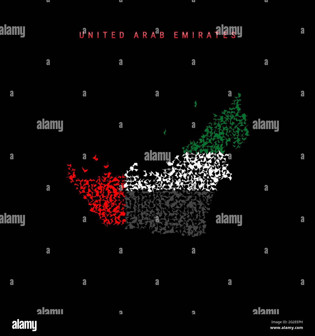United arab emirates dark flag hi-res stock photography and images - Alamy