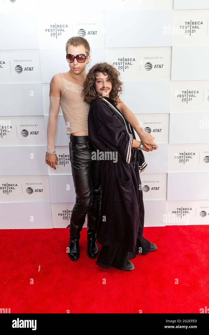 New York, NY - June 10, 2021: Aaron Holliday and actress Odessa A'zion ...