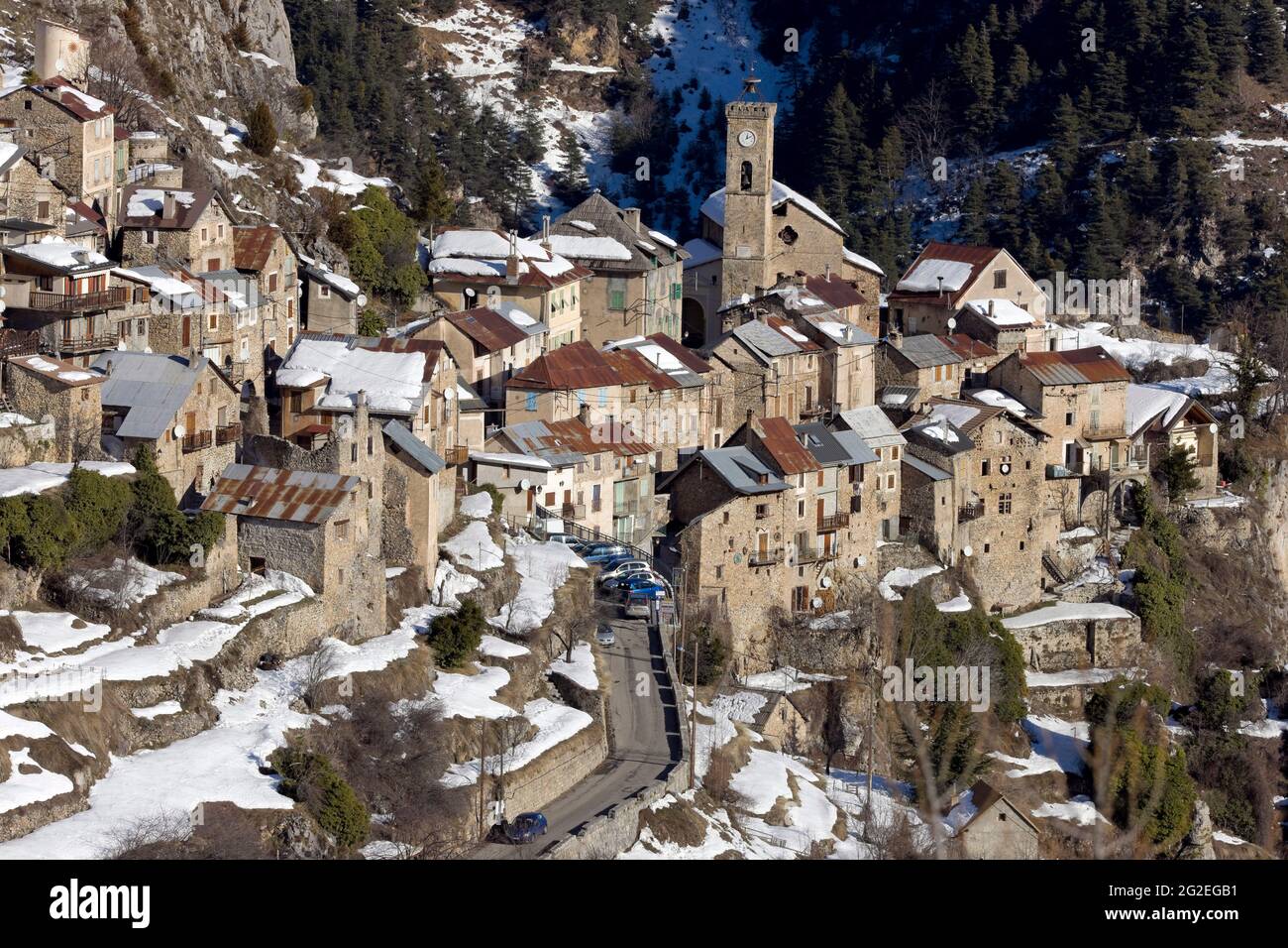 Roubion village hi-res stock photography and images - Alamy