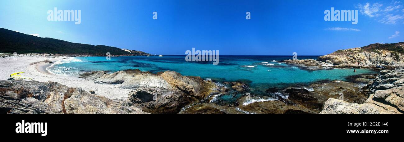 FRANCE. NORTHERN-CORSICA (2B) BALAGNE REGION. DESERT OF THE AGRIATES ...