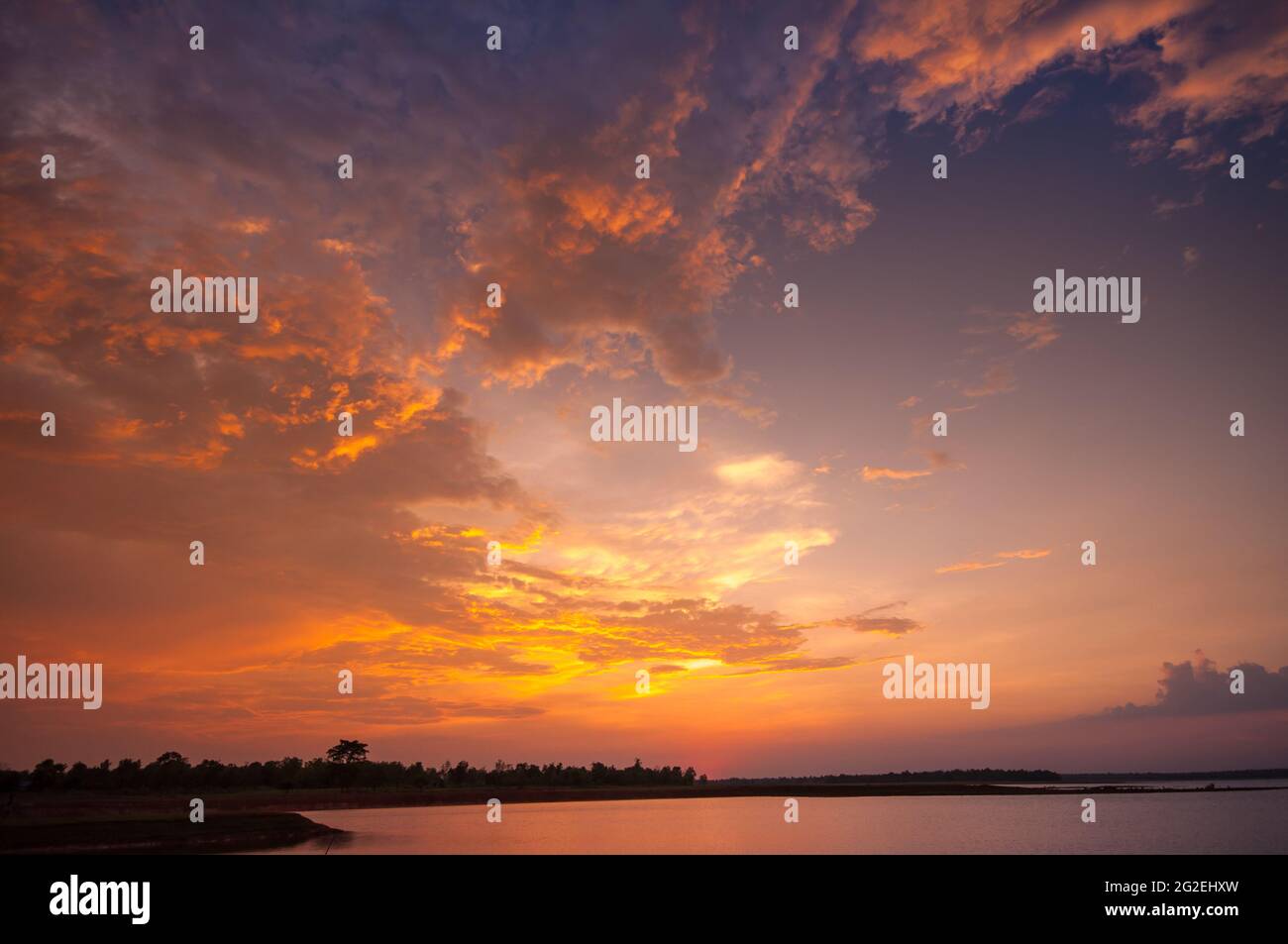 Beautiful twilight sky with cloud before sunset morning background ...