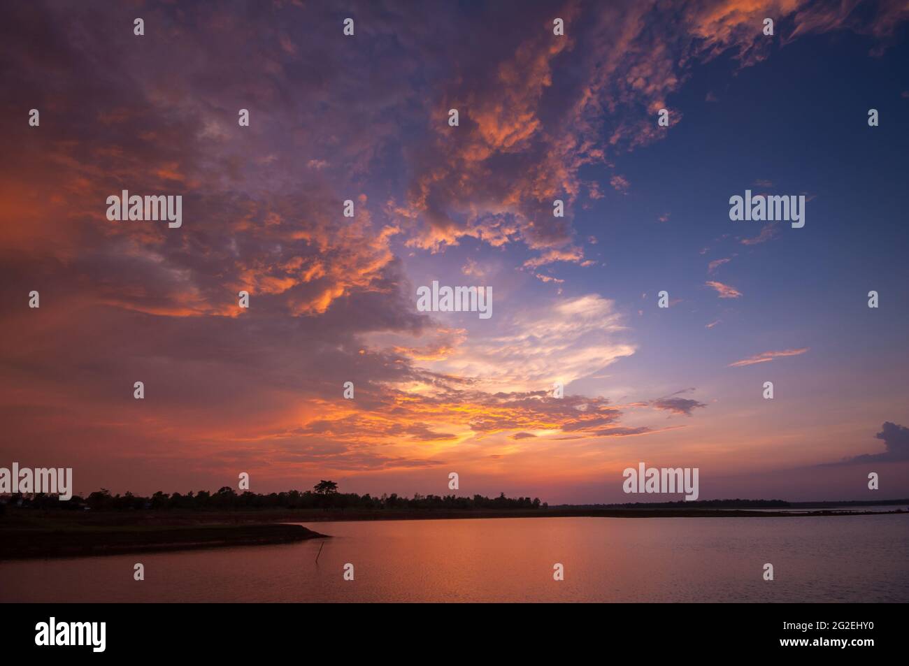 Beautiful twilight sky with cloud before sunset morning background ...