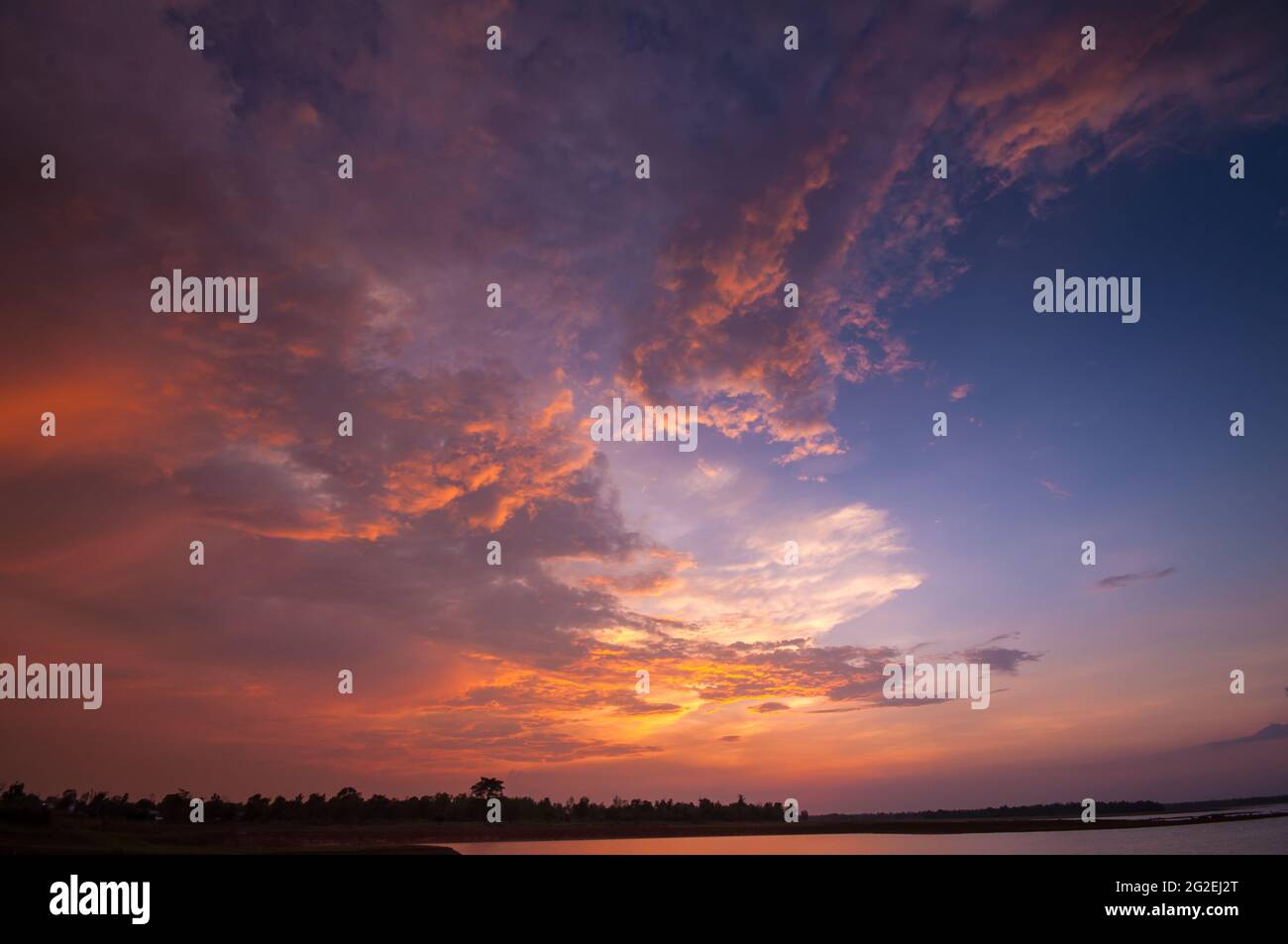 Beautiful twilight sky with cloud before sunset morning background ...