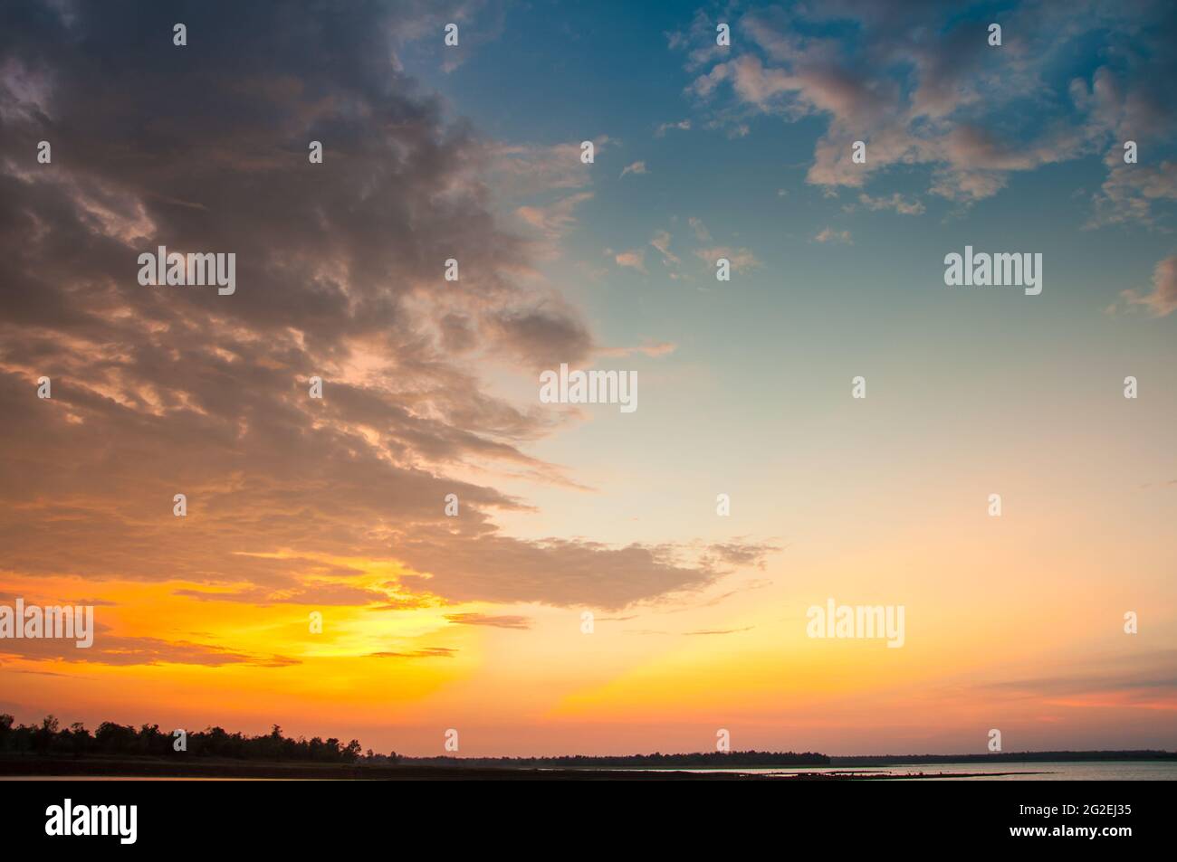 Beautiful twilight sky with cloud before sunset morning background ...