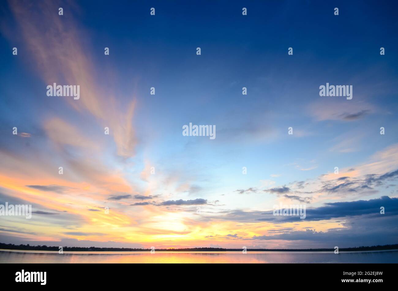Beautiful twilight sky with cloud before sunset morning background ...