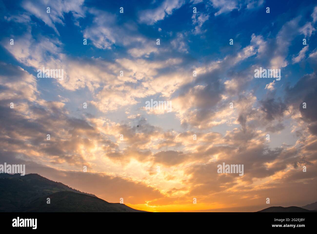 Beautiful twilight sky with cloud before sunset morning background ...