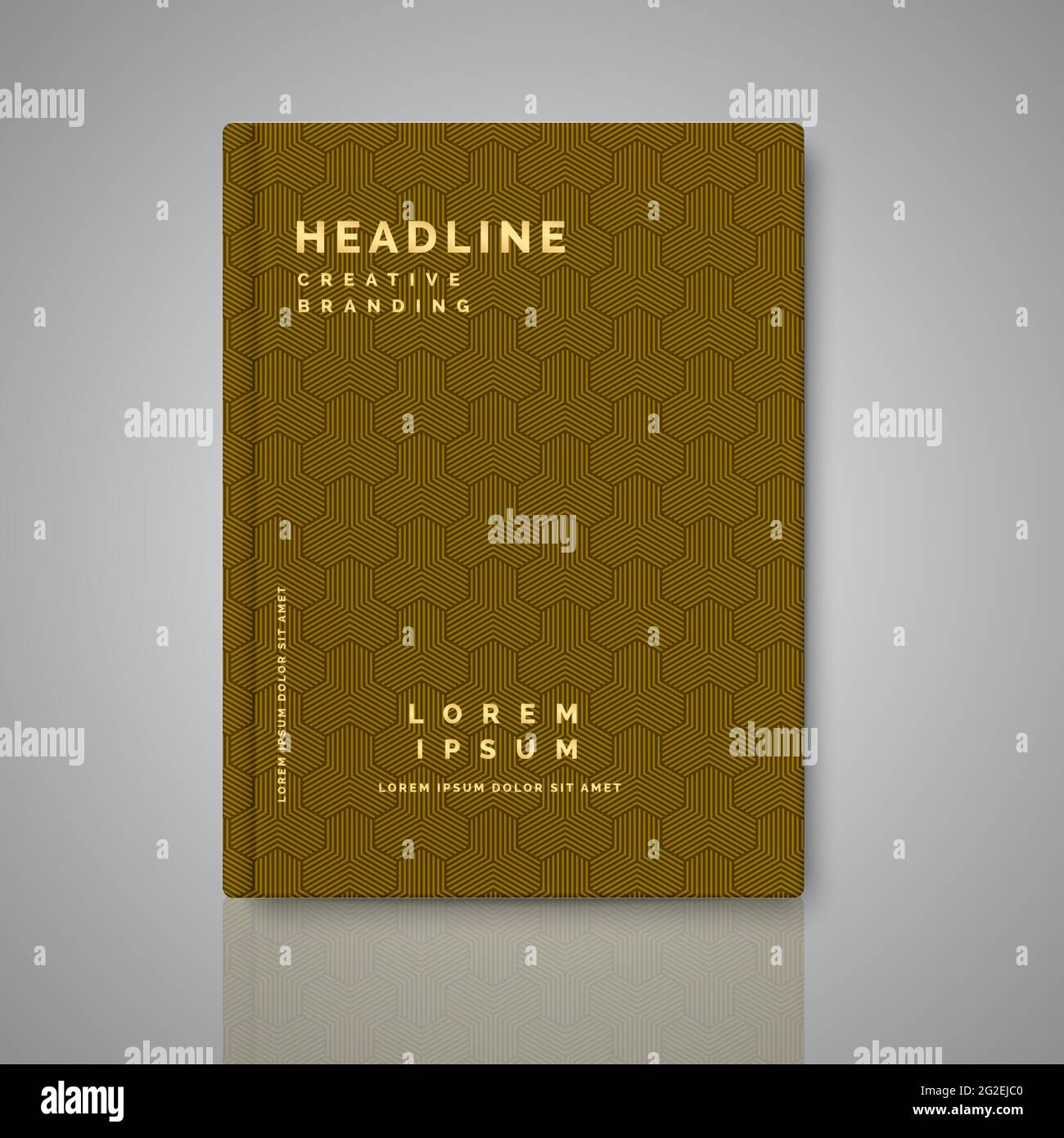 Abstract geometric pattern book cover template. Background design for ...