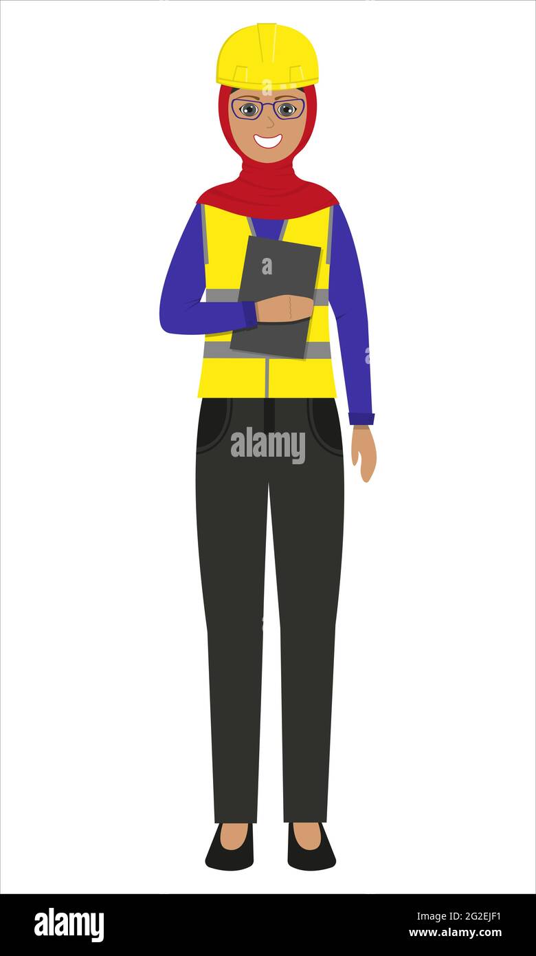 Muslim woman architect Stock Vector Images - Alamy