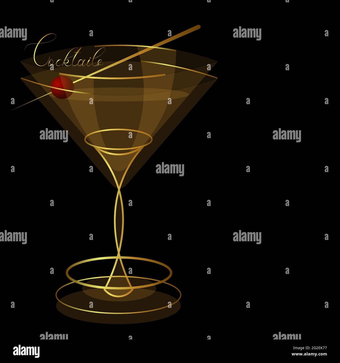 Cocktail abstract background art deco hi-res stock photography and ...