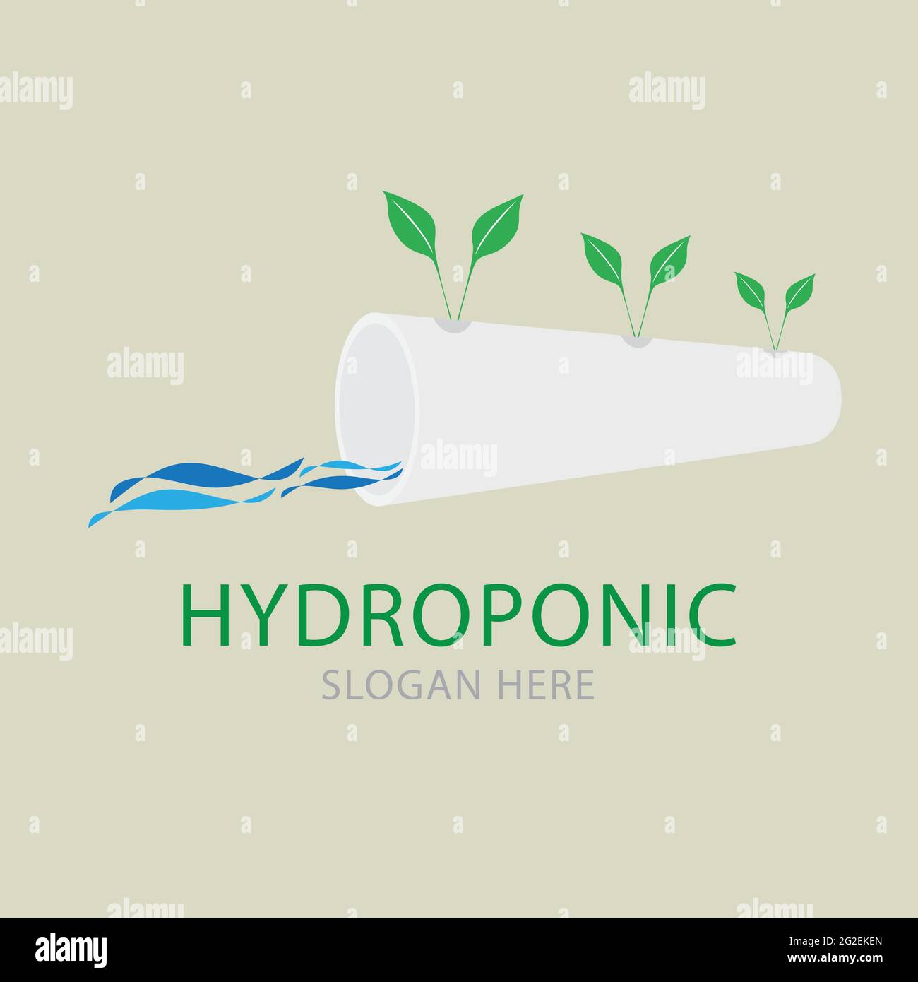 Hydroponic farming system symbol. Business agriculture logo. Vector ...