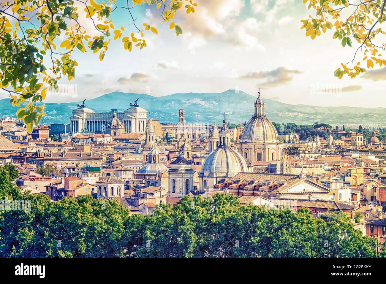 Roofs rome hi-res stock photography and images - Alamy