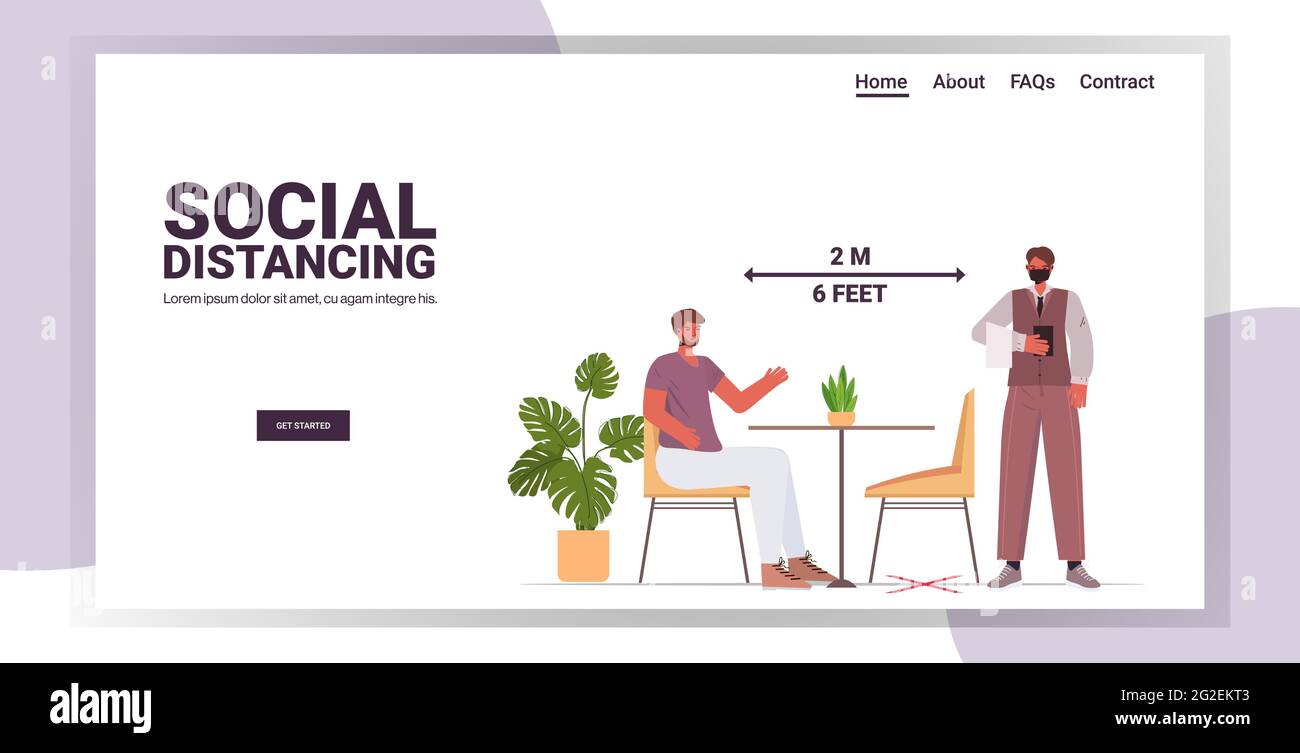 Male waiter taking order Stock Vector Images - Alamy