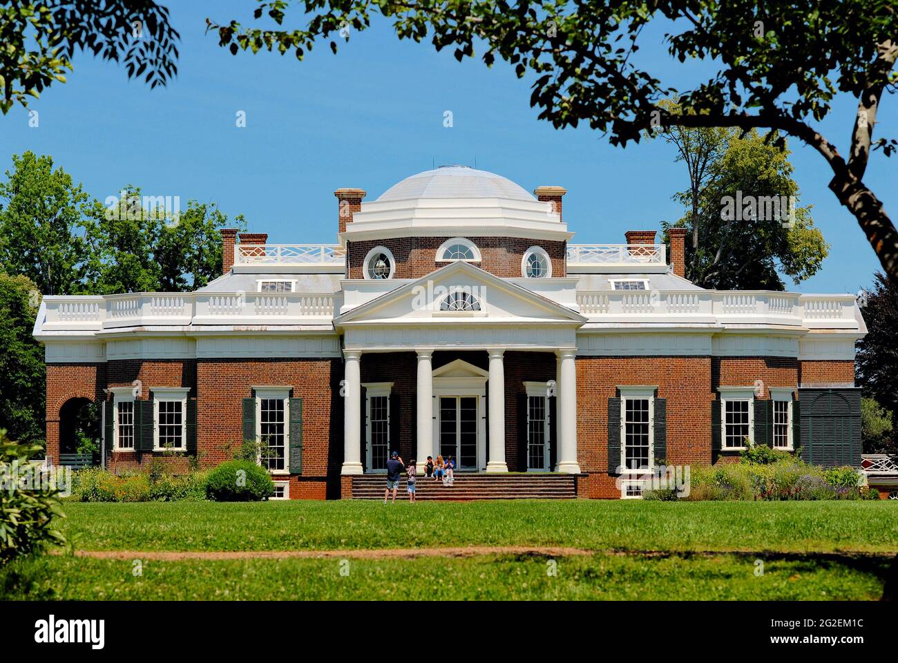 President Thomas Jefferson's Monticello home near Charlottesville ...