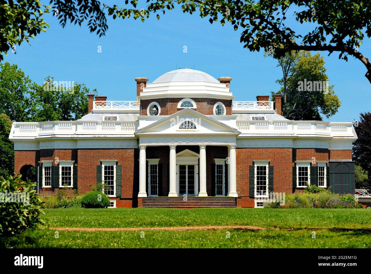 President Thomas Jefferson's Monticello home near Charlottesville ...