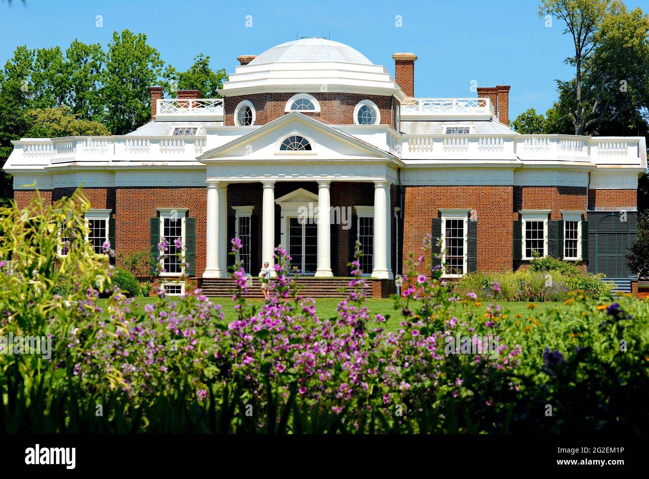 Thomas jeffersons iconic charlottesville plantation hi-res stock ...