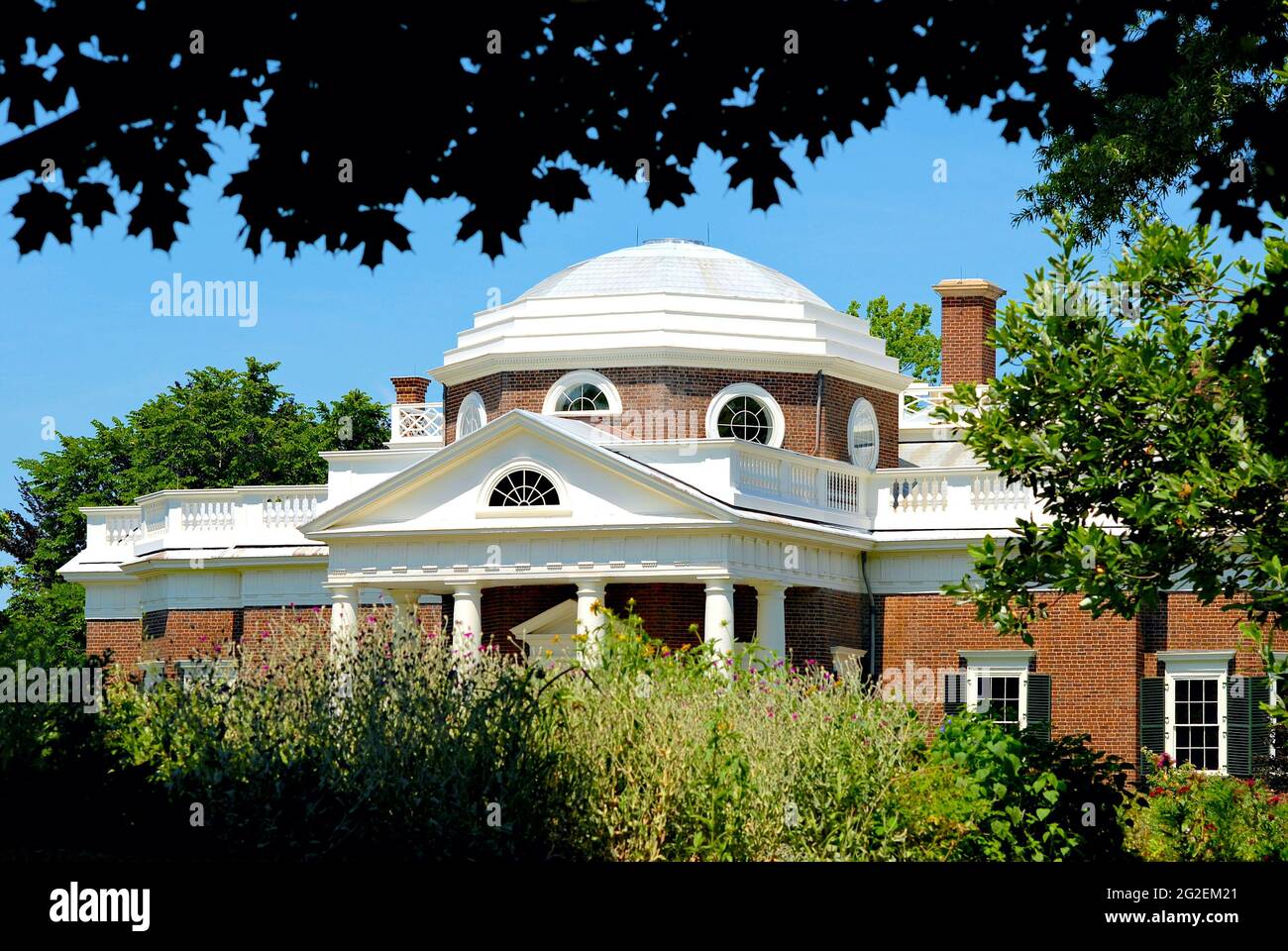 Thomas jeffersons iconic charlottesville plantation hi-res stock ...
