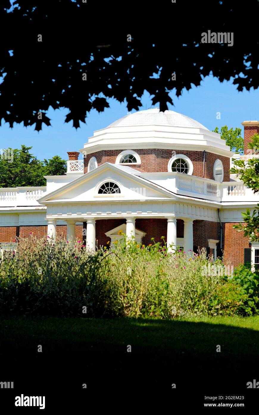 Thomas jeffersons iconic charlottesville plantation hi-res stock ...