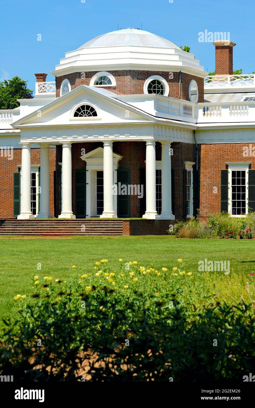 President Thomas Jefferson's Monticello home near Charlottesville ...