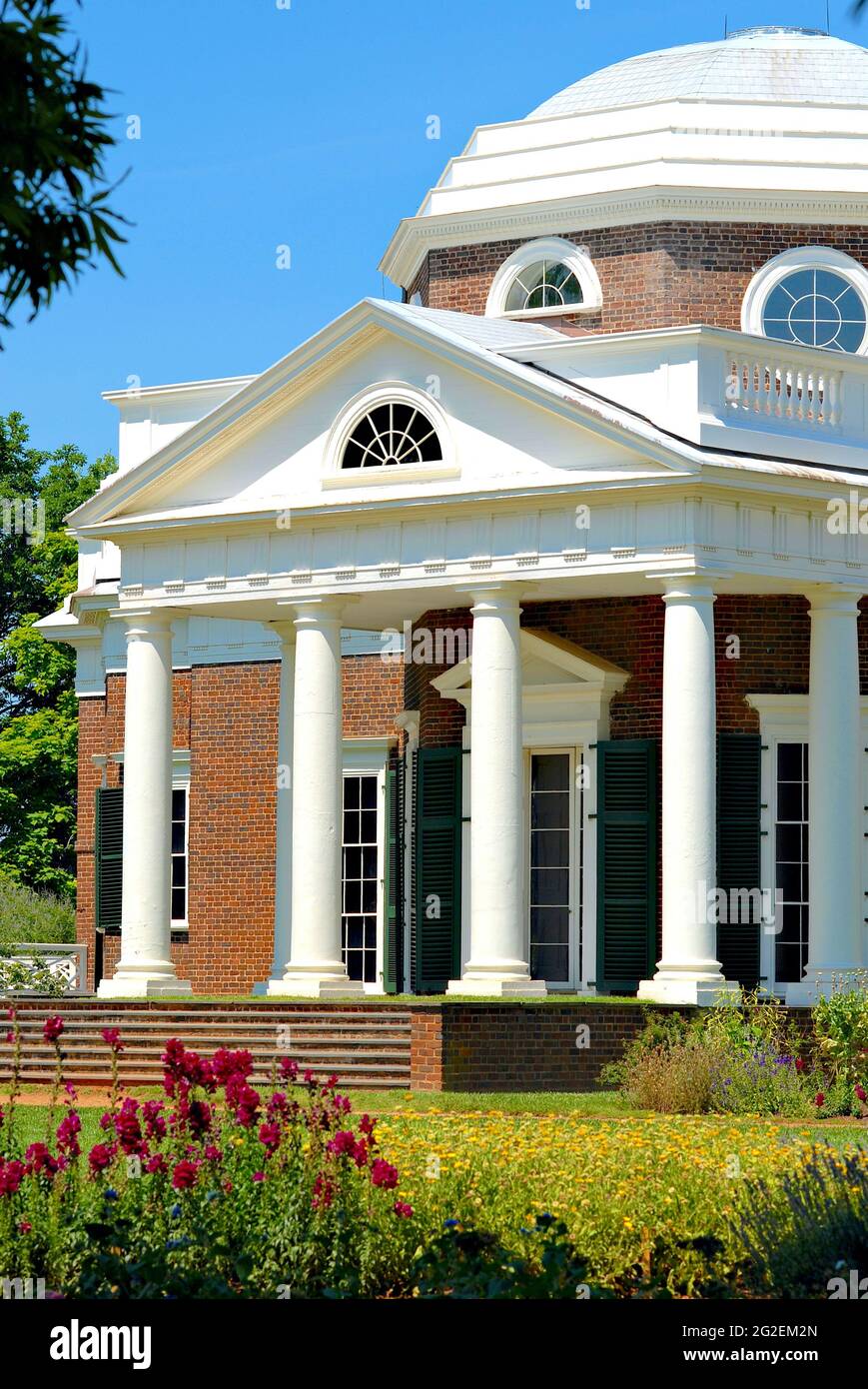 Thomas jeffersons iconic charlottesville plantation hi-res stock ...