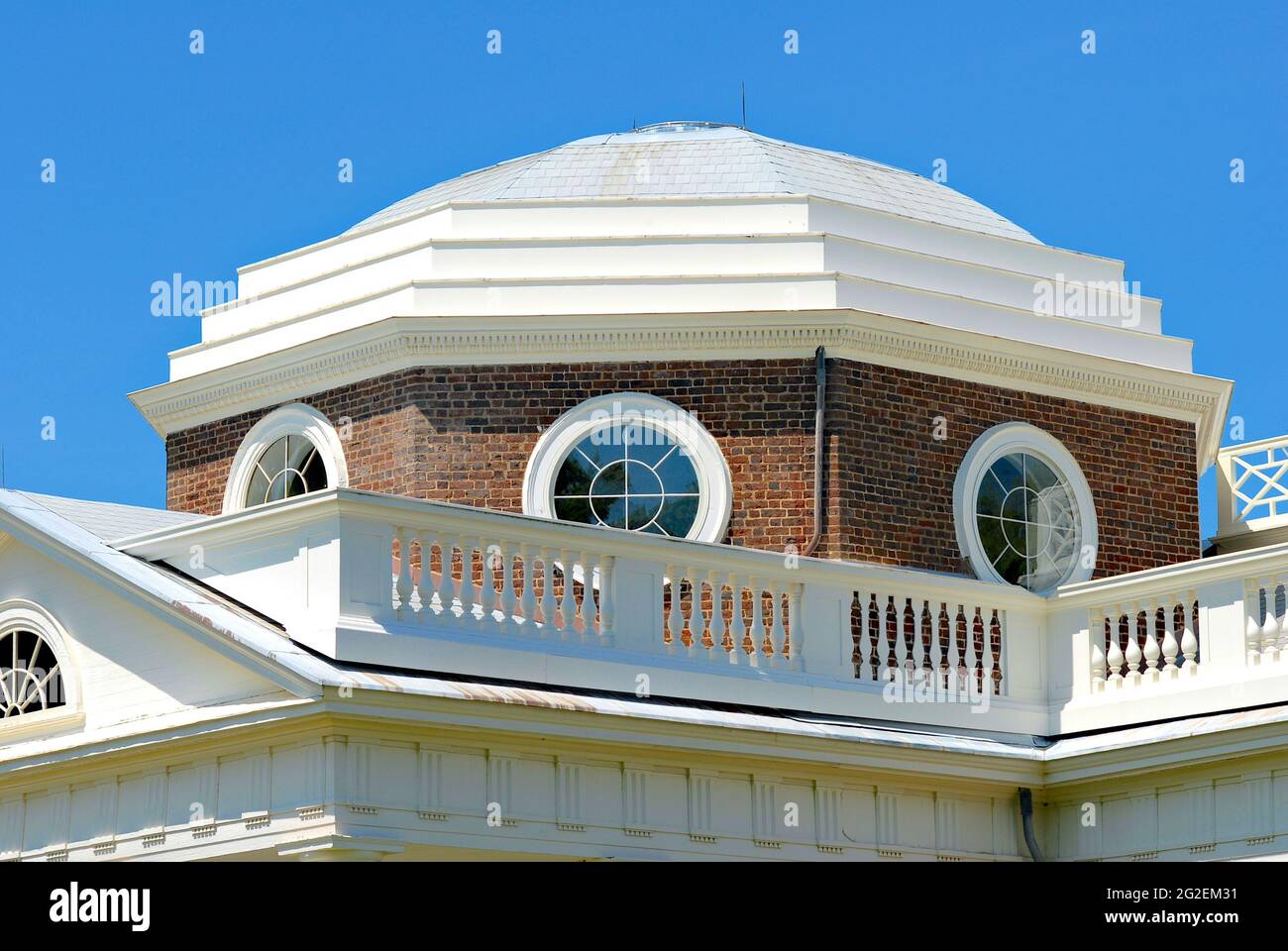 Thomas jeffersons iconic charlottesville plantation hi-res stock ...