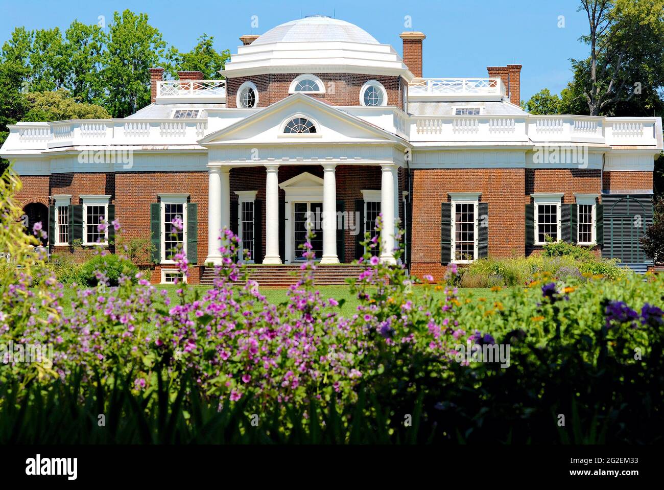 Thomas jeffersons iconic charlottesville plantation hi-res stock ...